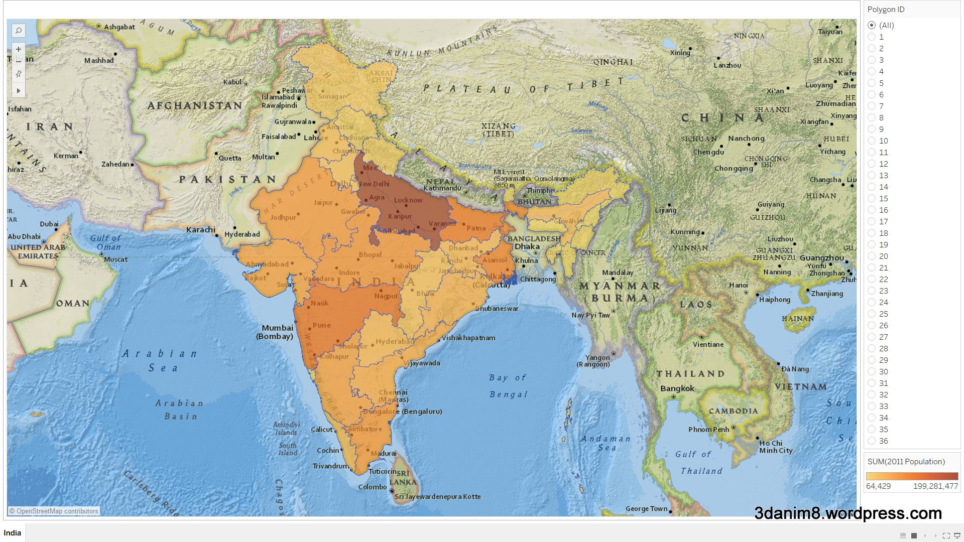 Investigating India With Tableau 10 Custom Regions | Data Blends