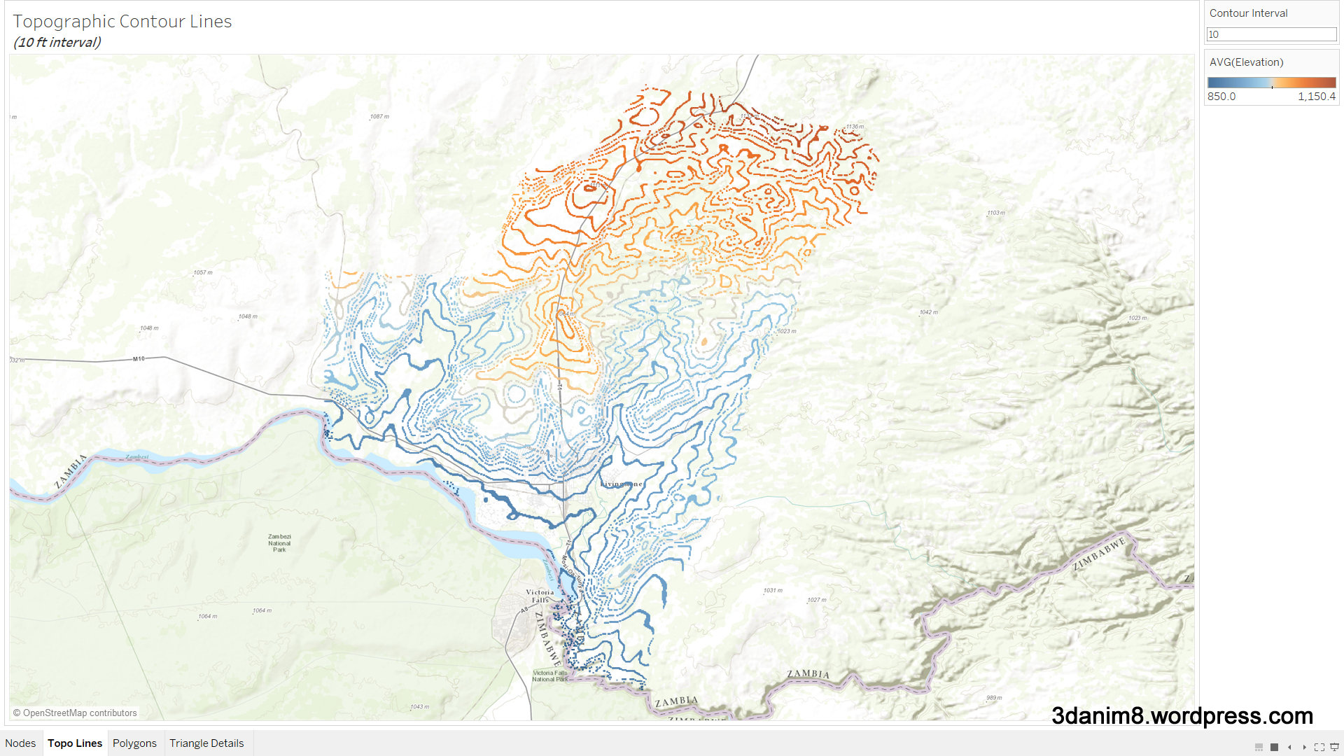 How to Draw Simulated Topographic Contours in #Tableau | Data Blends